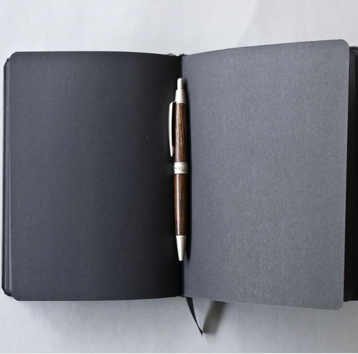 Hard Cover Atrous Black Papers Business Notebook O... – Grandado