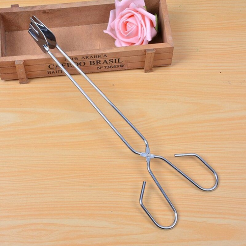 1Pc Barbecue Carbon Clip Long Handle Tongs Stainle... – Grandado