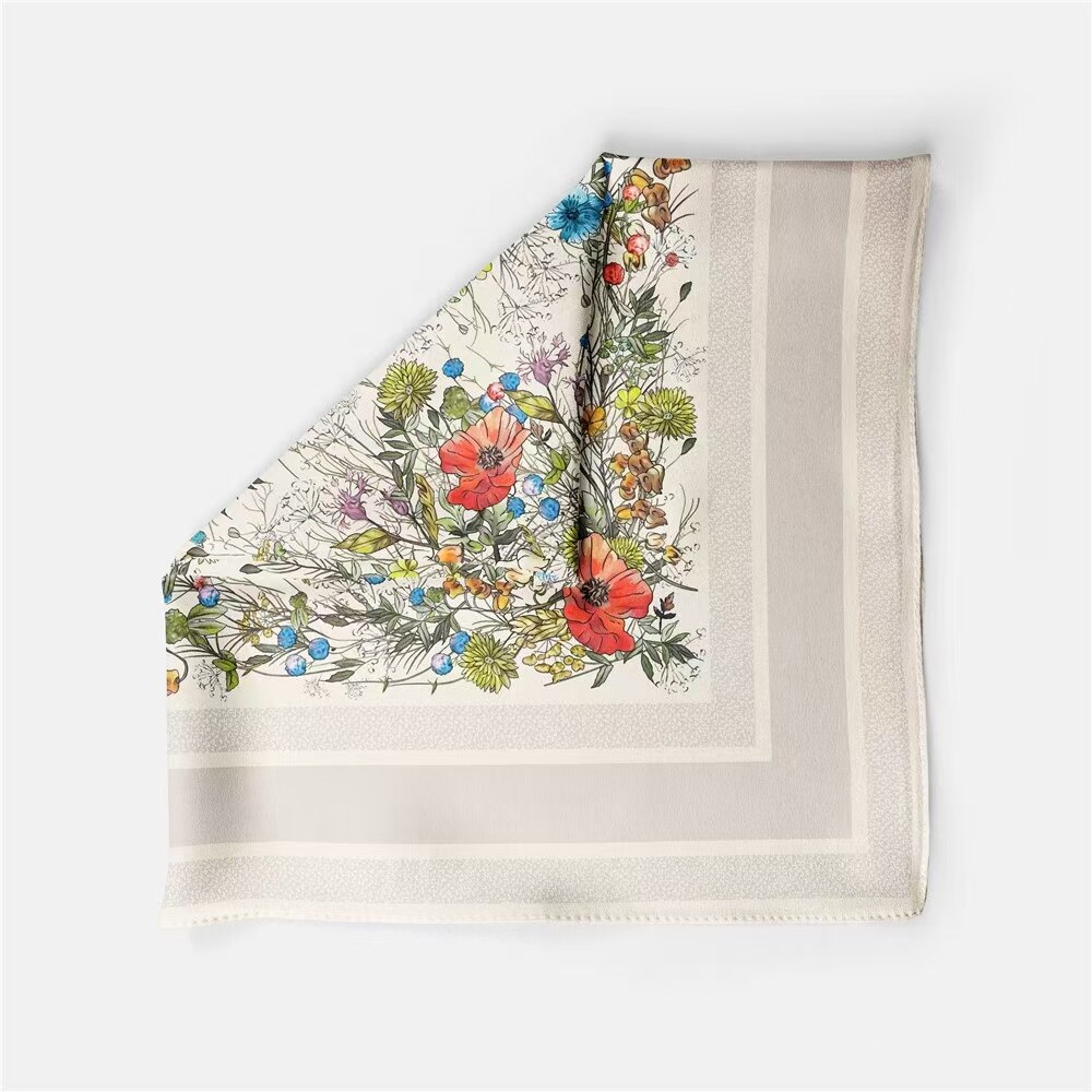 53x53cm Women Multifunction Polyester Silk Scarf F... – Grandado