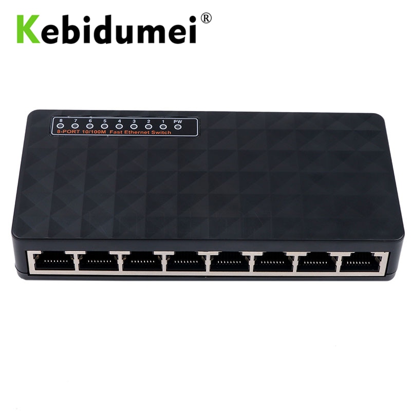 8 Ports Network Switch 10/100Mbps Fast Ethernet RJ... – Vicedeal