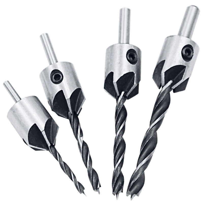 7/4pcs Three Pointed Woodworking Counterbore Drill... – Grandado