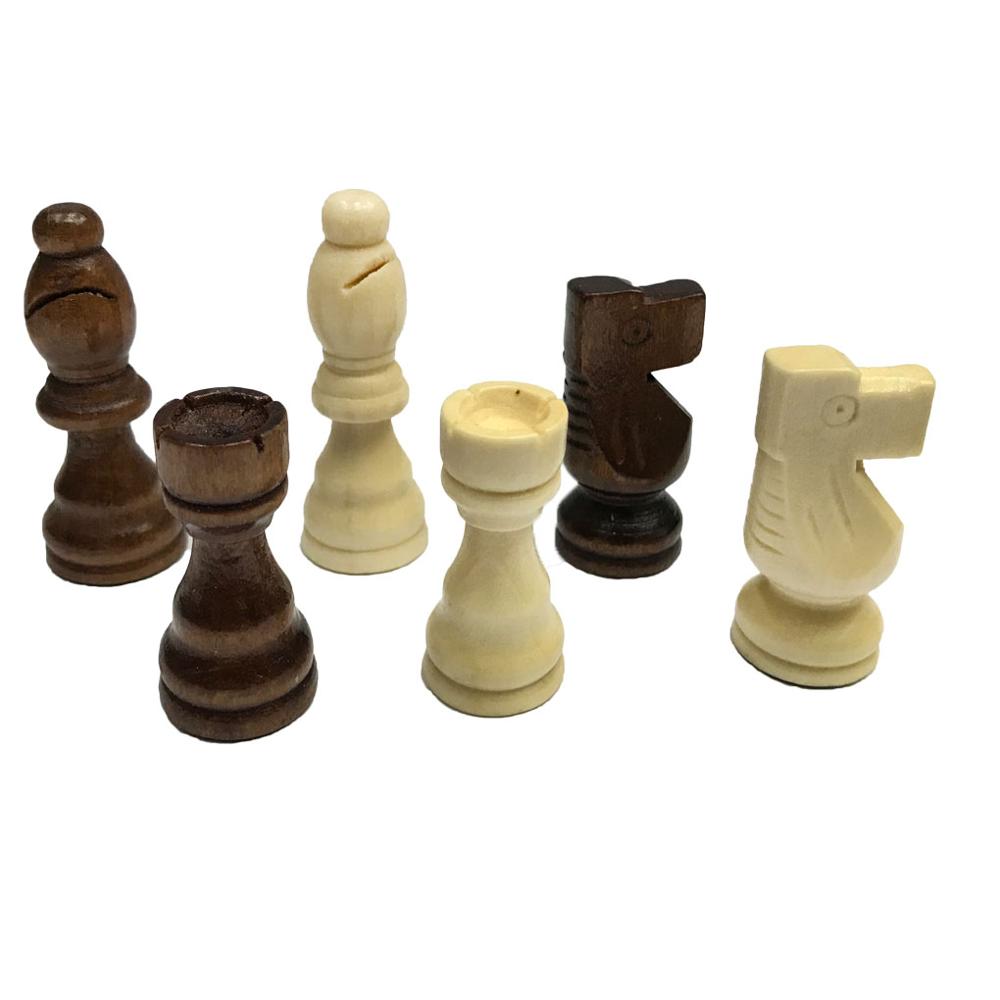 Wooden Chess Set 7.7cm King 32 Chess Pieces Figure... – Grandado