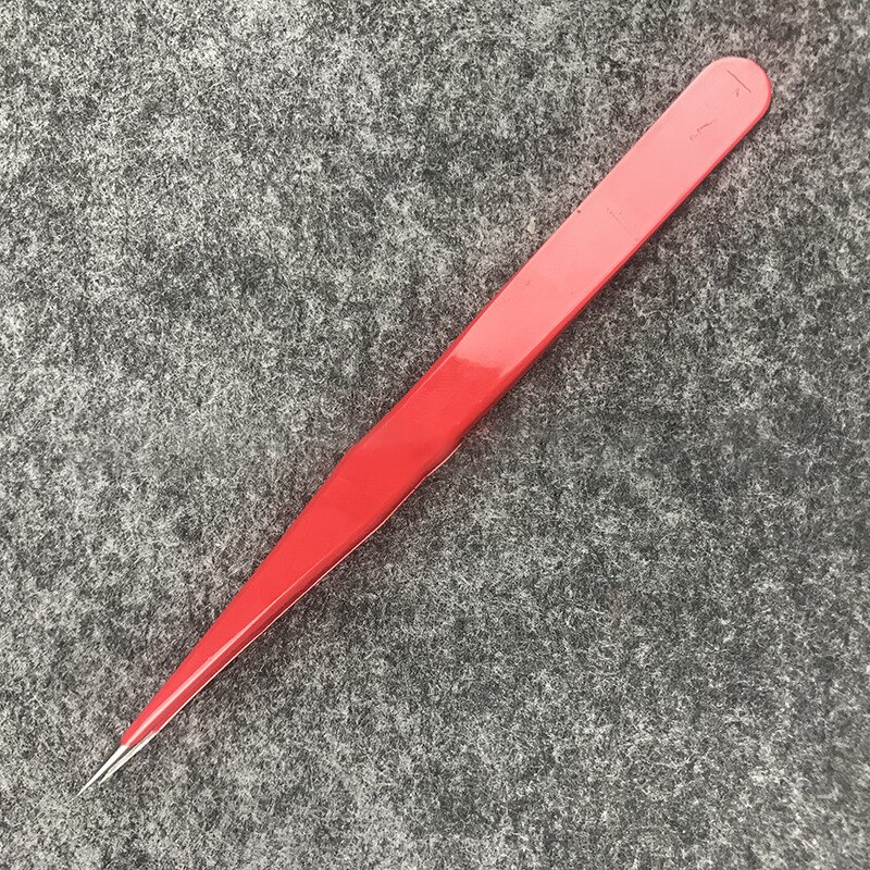 Stainless Steel Precision Color Red Tweezers Point... – Grandado