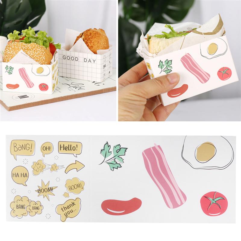 20PCS Food Packaging Boxes Sandwich Boxes for Brea... – Grandado