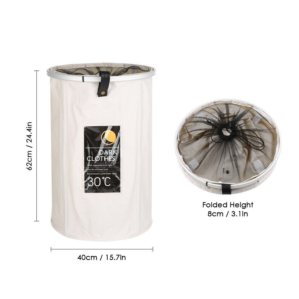 Rolling Wheel Collapsible Laundry Basket Clothes C... – Vicedeal