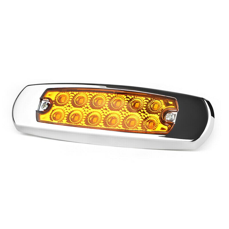 Fuleem 4PCS 12V Chrome Side Marker Rear Tail light... – Vicedeal