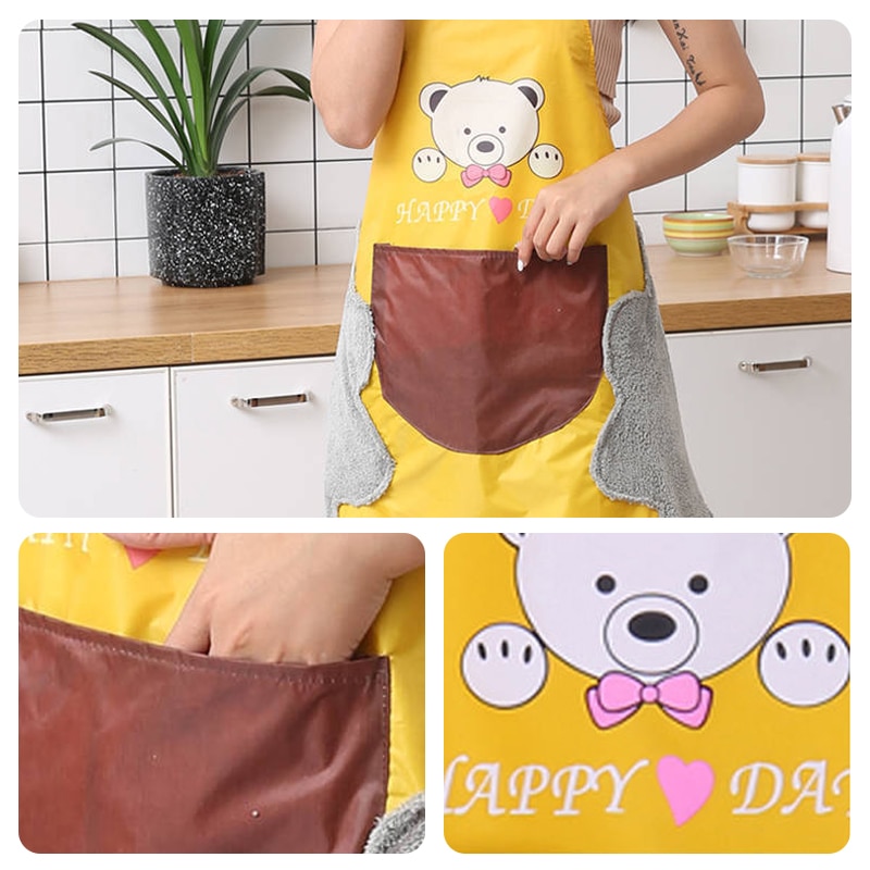 Cartoon Cooking Kitchen Apron For Woman Men Chef W... – Grandado