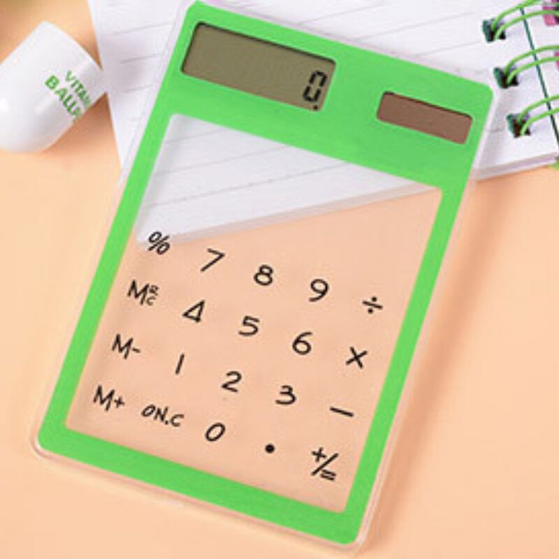 Ultra Slim Mini Transparent Solar Power LCD Touch ... – Grandado