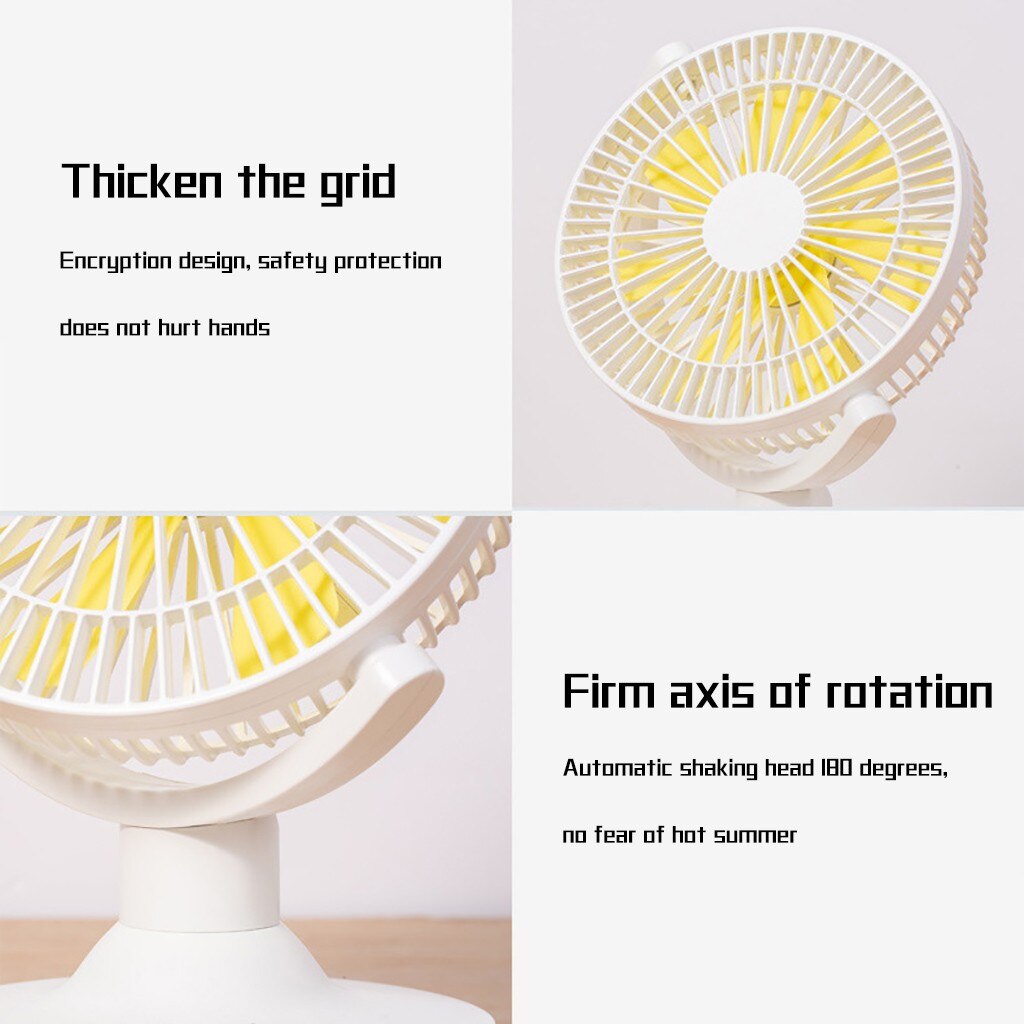 Mini USB Fan Desktop Shaking Head Fan USB Desktop ... – Grandado