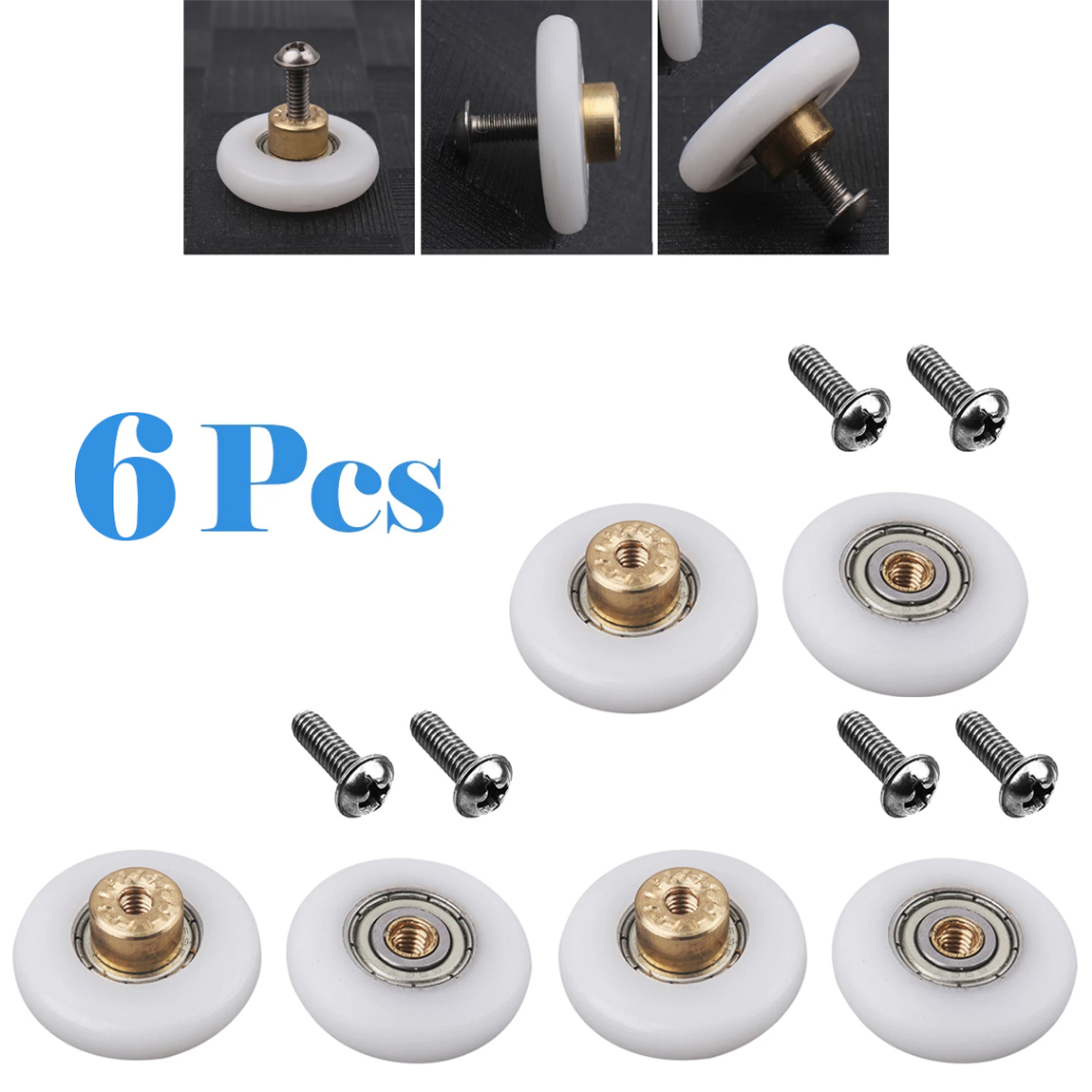 Shower Door Rollers Wheel Set Bathroom Glass Door ... – Vicedeal