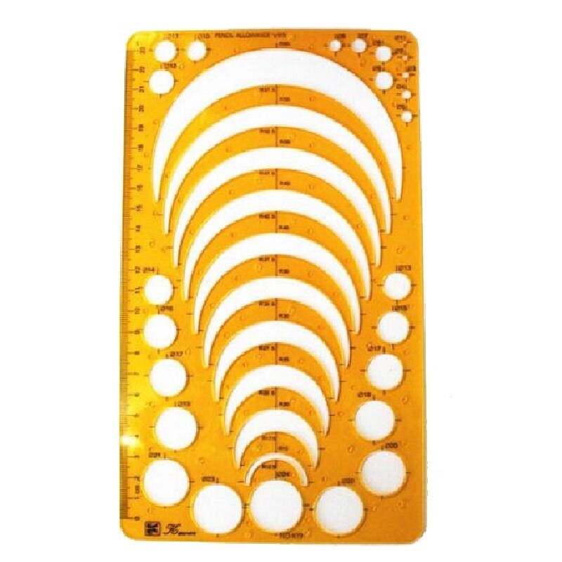 Semicircle Drafting Template Radius Drawing Templa... – Vicedeal