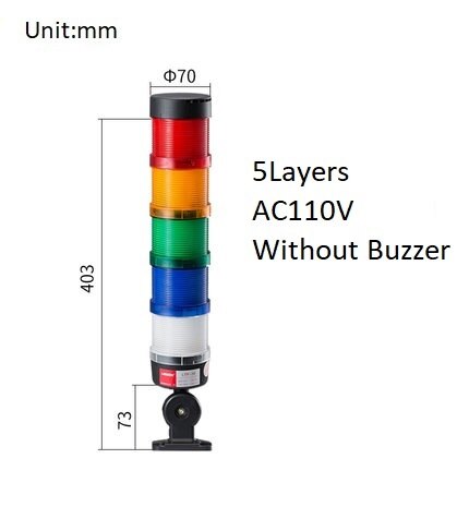 Safety Stack Lamp Industrial 5layer Stack Light LE... – Vicedeal