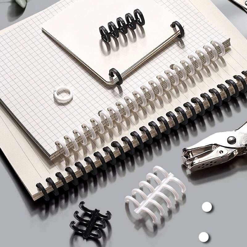 50Pcs/Lot 12/16mm 30 Hole Notebook Plastic Binding... – Vicedeal