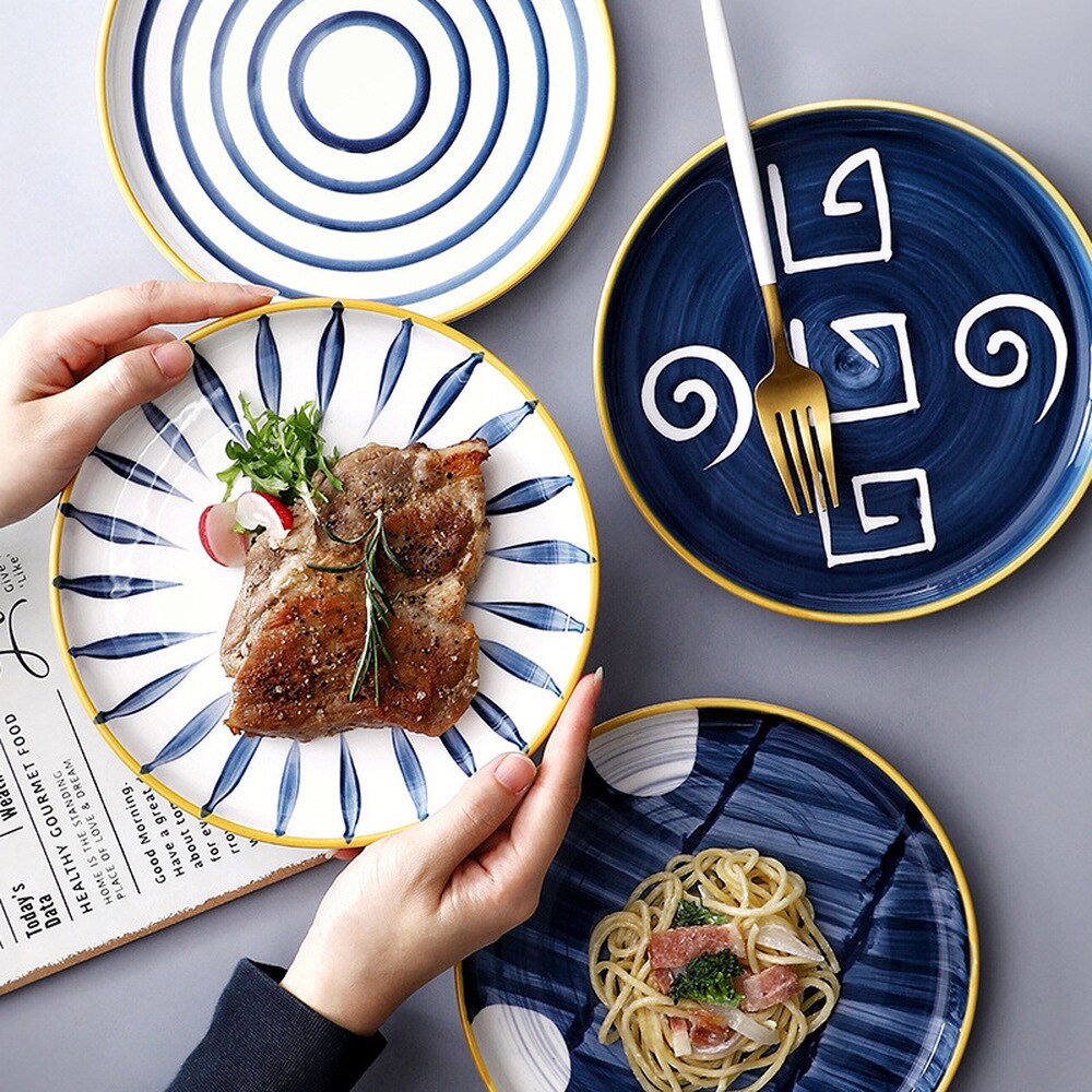 Hand-painted Japanese-style Plate Dishes Western-s... – Vicedeal