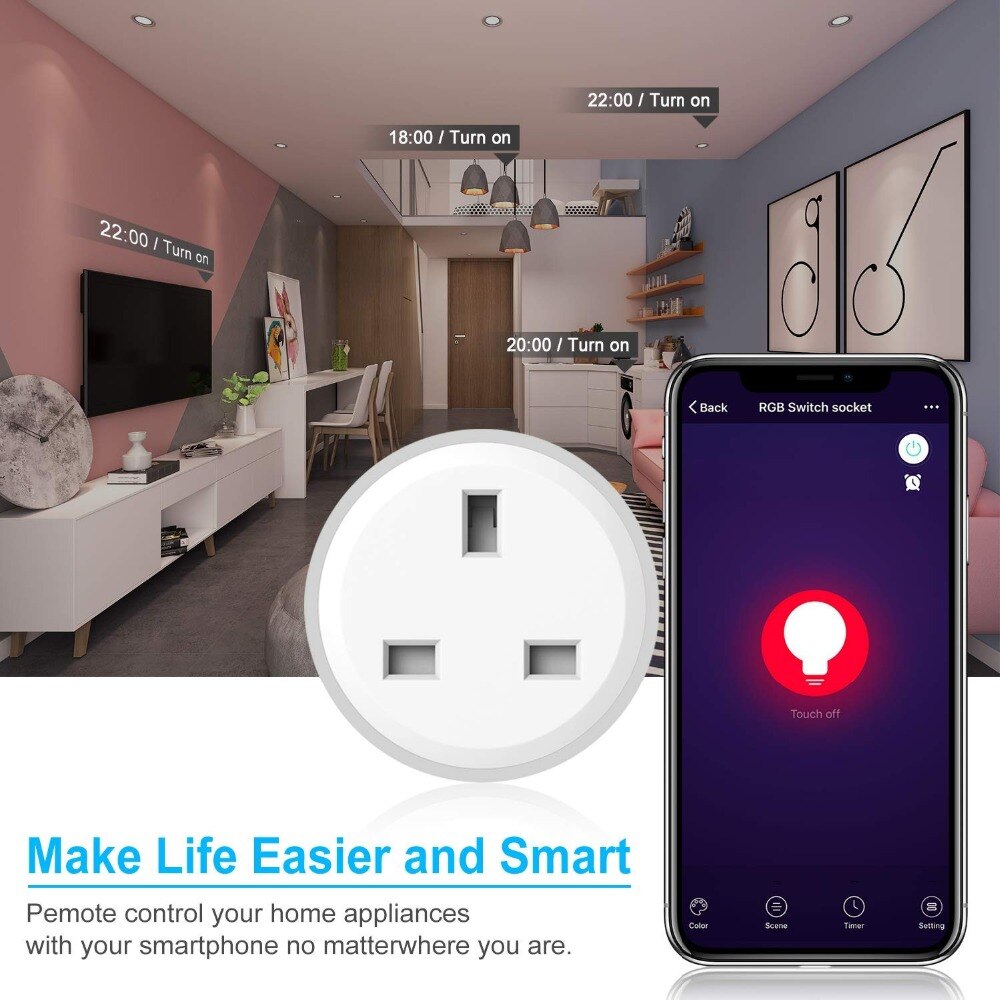 Lonsonho WiFi Smart Plug Smart Socket Tuya Smart L... – Grandado