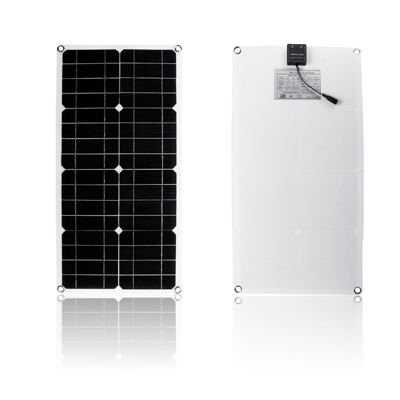 100W 18V Flexible Sunpower Semi Solar Panel Batter... – Grandado