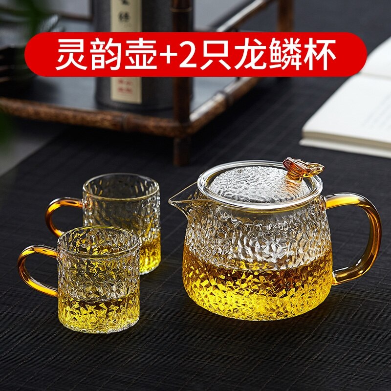 Thickened glass teapot tea set with filter high te... – Grandado