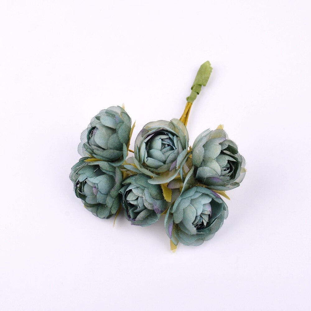 6pcs bottom gauze rose bouquet artificial flower F... – Grandado