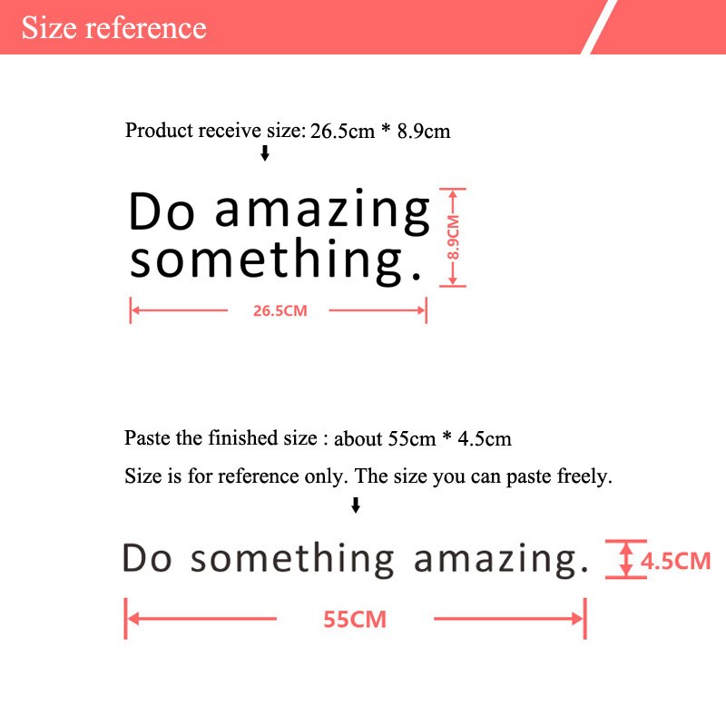 Do something amazing Inspirational Wall Sticker li... – Grandado