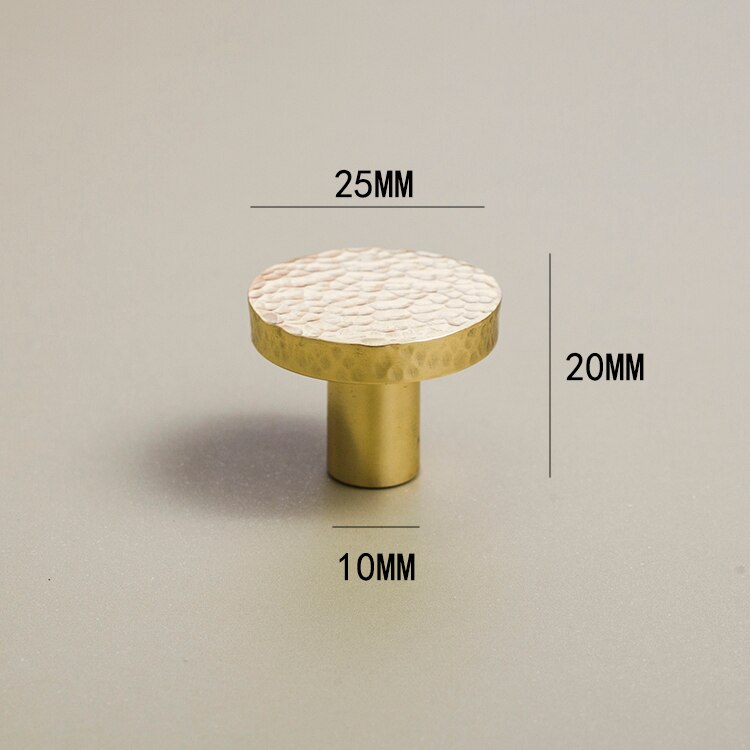 Handmade Brass Round Cabinet Door Knobs and Handle... – Grandado