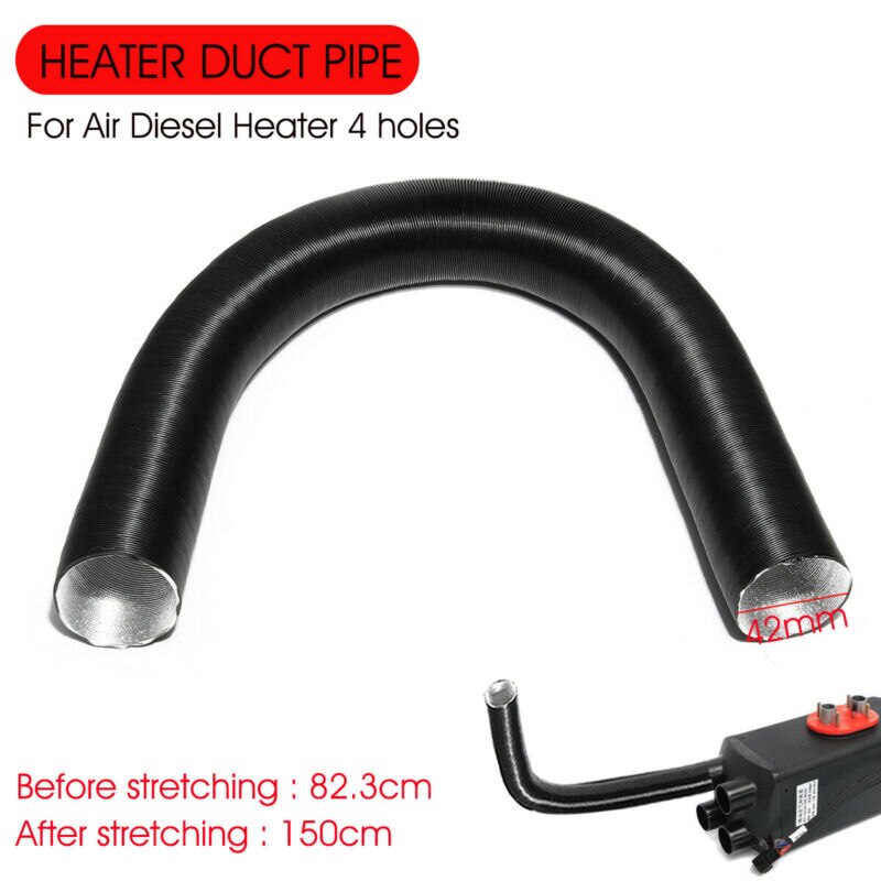 Black Heater duct pipes 42mm 4x Aluminum Foil Col... – Grandado