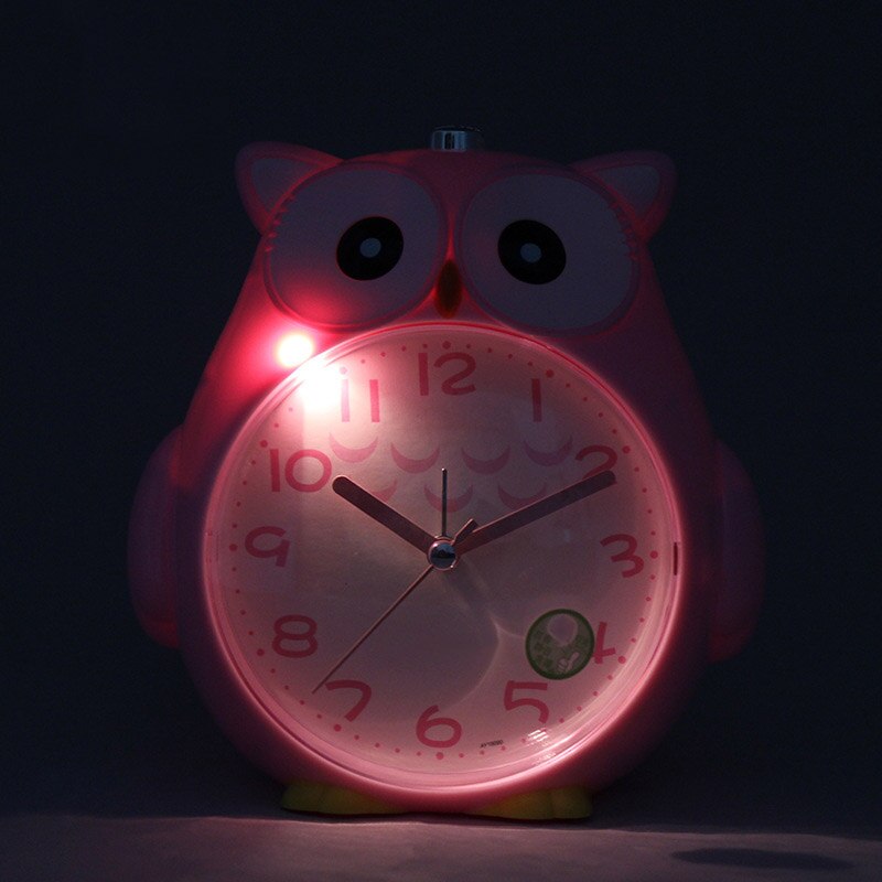 Alarm Clock Cute Owl Mute Scanning Luminous Clocks... – Grandado