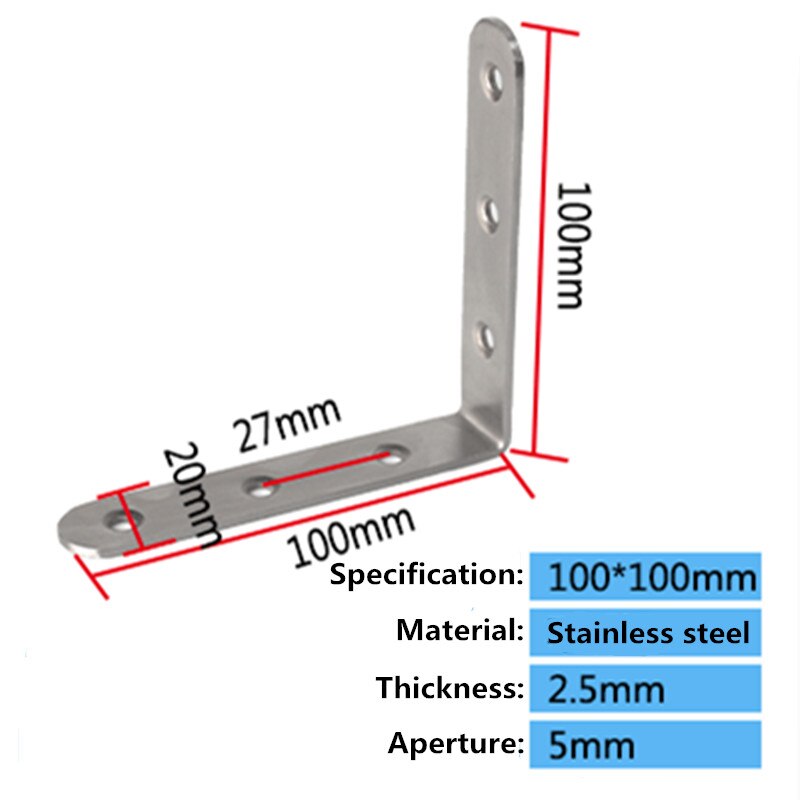 10PCS/set Stainless Steel Angle Corner Brackets Fa... – Vicedeal