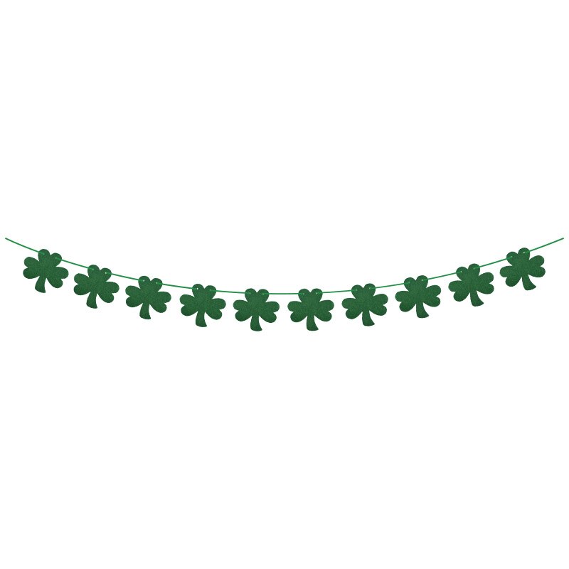 3M 10Flags Shamrock Banner Green Felt Clover Flowe... – Grandado