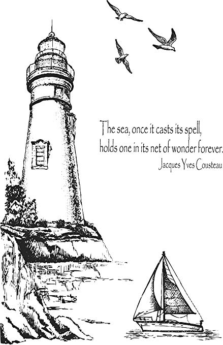 Lighthouse Transparent Clear Silicone Stamp/Seal f... – Grandado