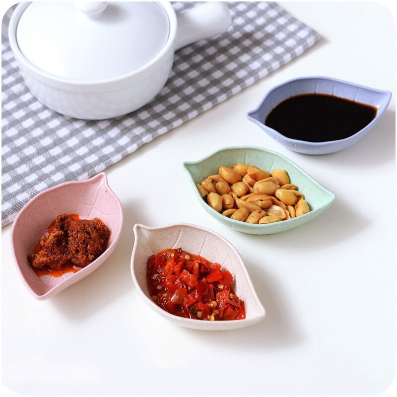 Soy Sauce Dish Leaf-Shape Small Seasoning Saucers ... – Grandado