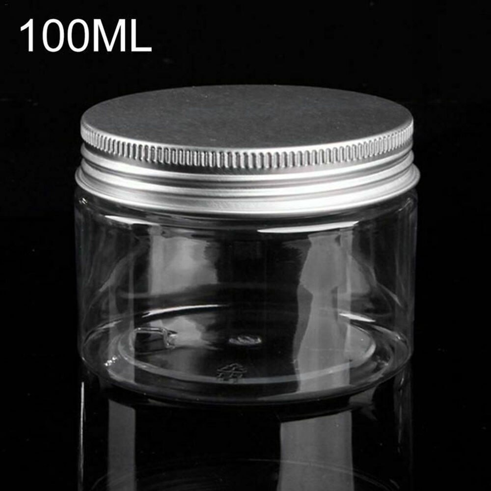 Clear Plastic Jar and Lids Empty Cosmetic Containe... – Grandado