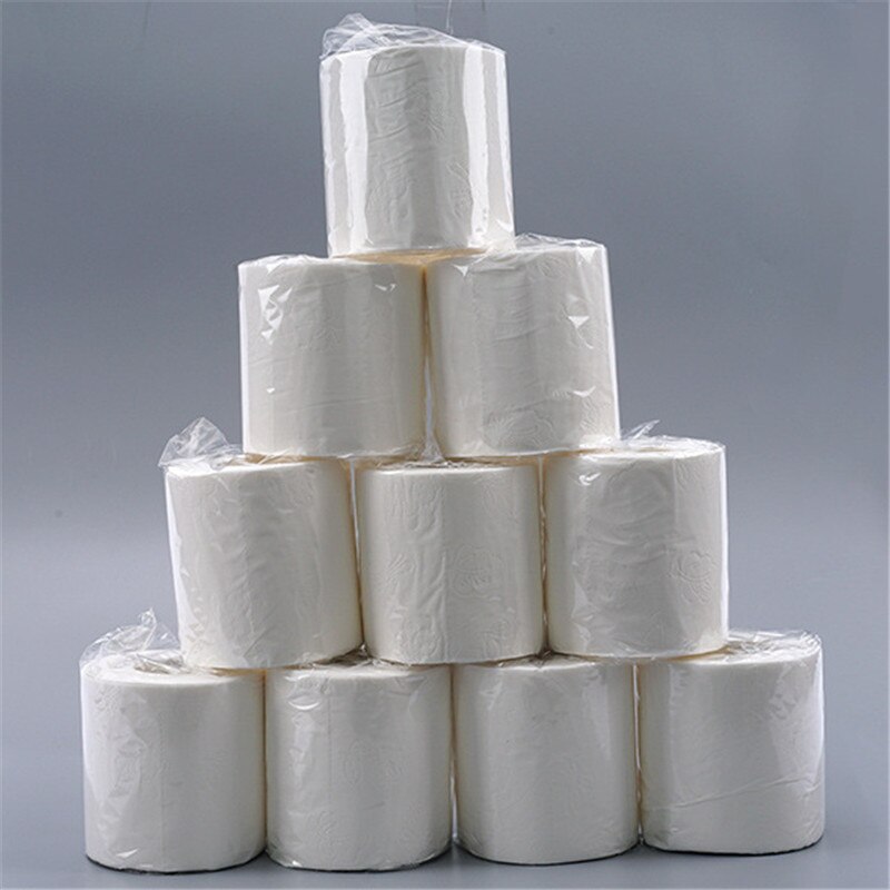 10 Roll/Dozen Paper Toilet Paper 3 Layers Bathroom... – Grandado