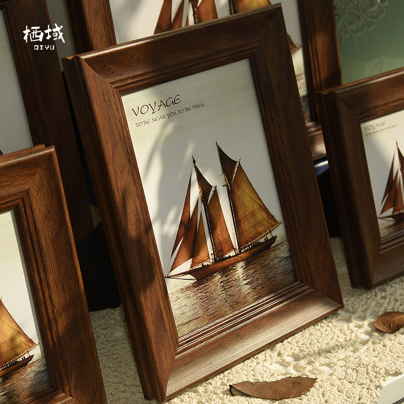 American Style Classic Picture Frames Wood Europe ... – Grandado