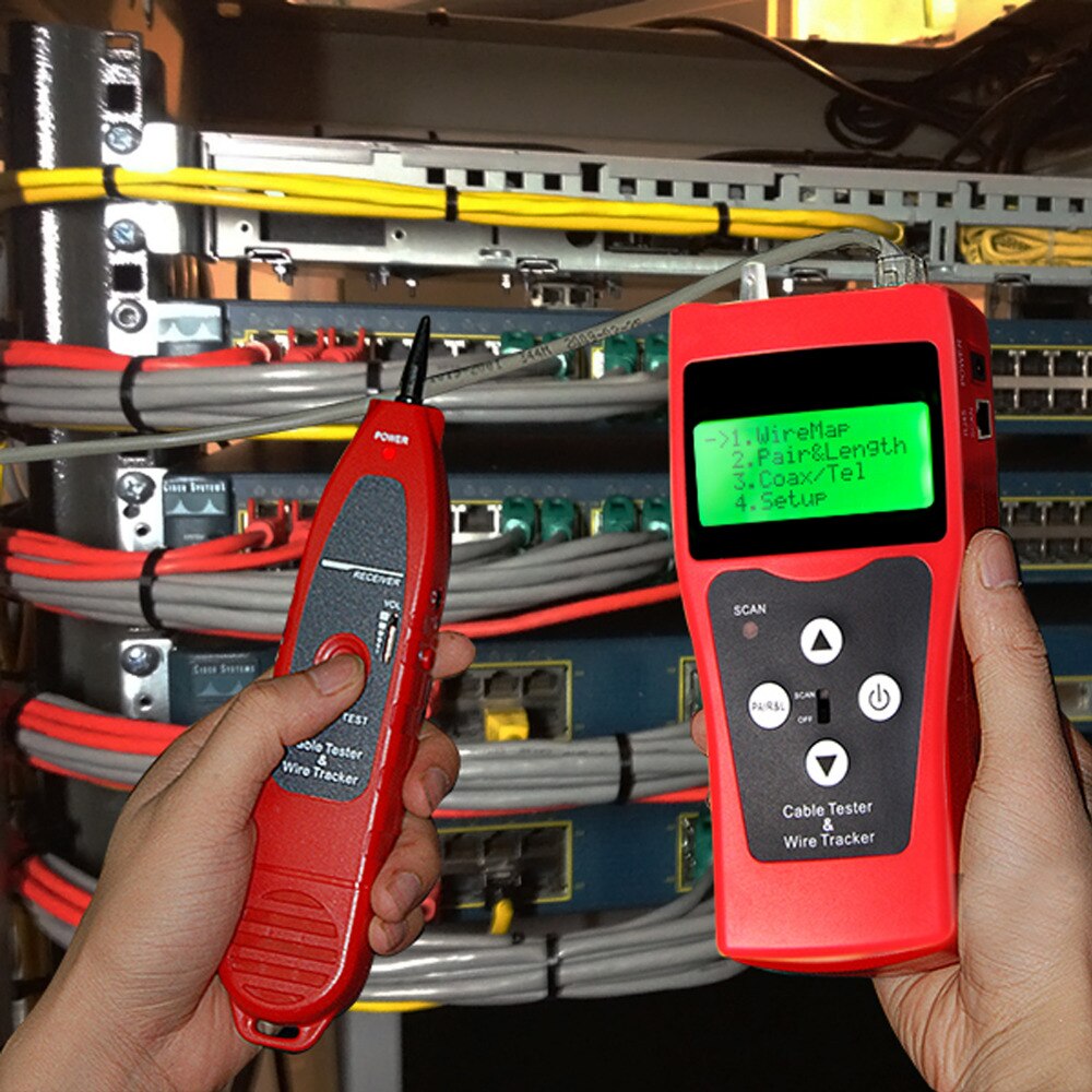 Digital Network LAN Monitoring Cable Tester LCD Wi... – Grandado