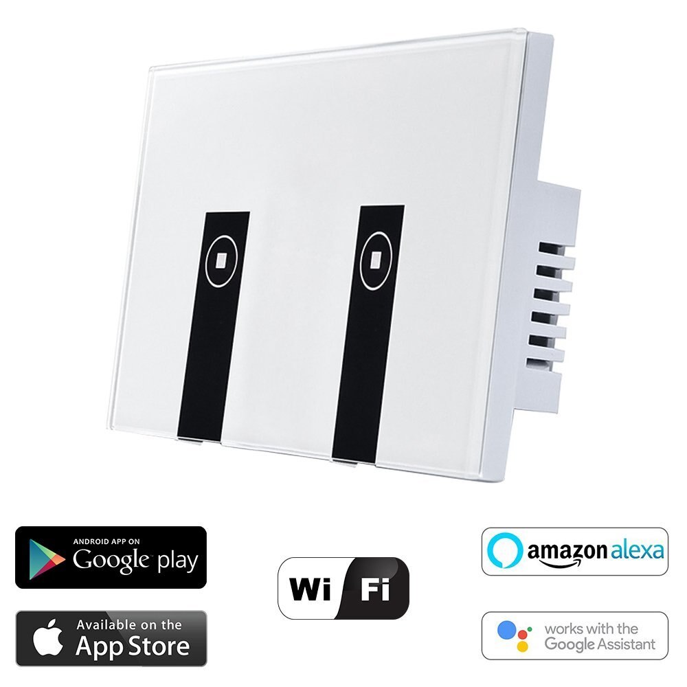 WiFi Smart Light Switch, 2 Switches Touch Wall Pla... – Grandado