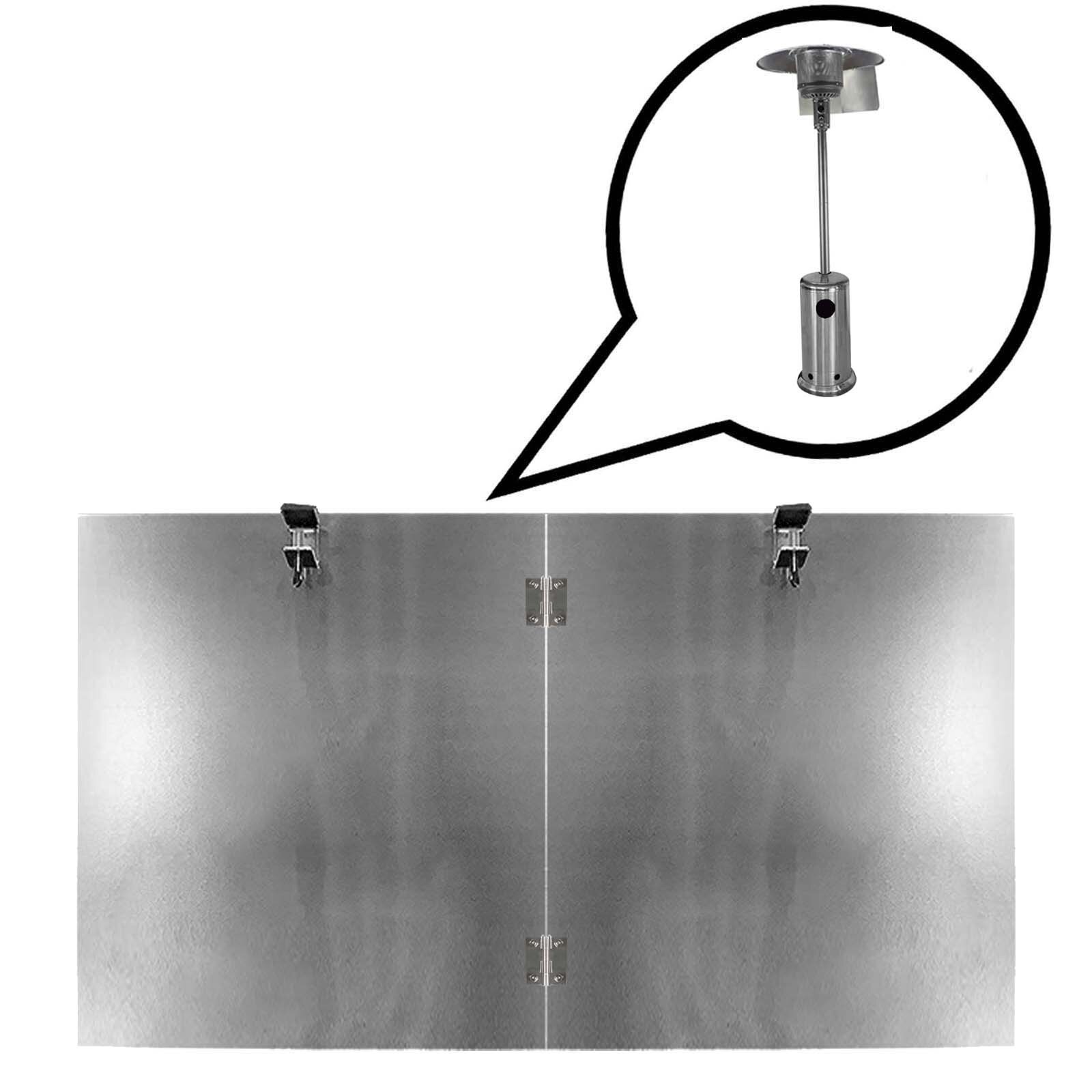 40# Patio Gas Heater Baffle Heat Focusing Reflecto... – Grandado