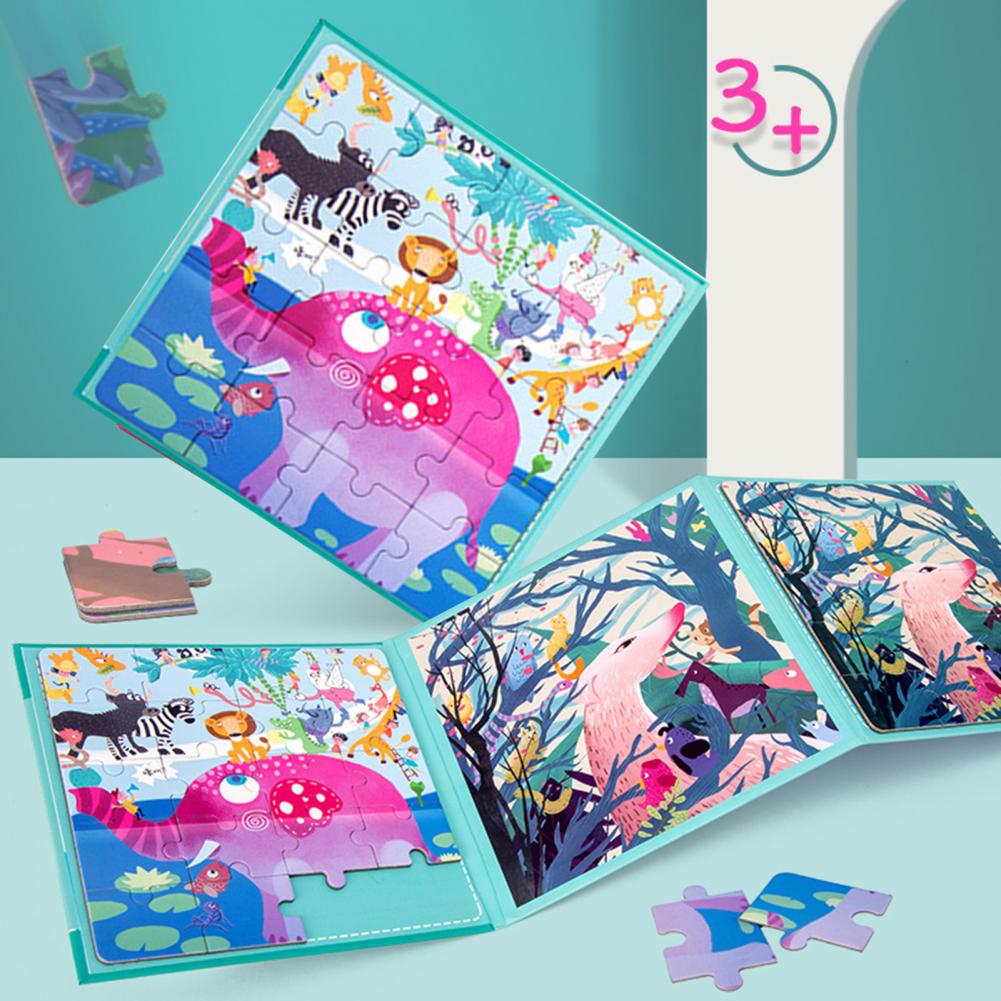 Magnetic Cartoon Jigsaw Puzzle Kid Children Early ... – Grandado