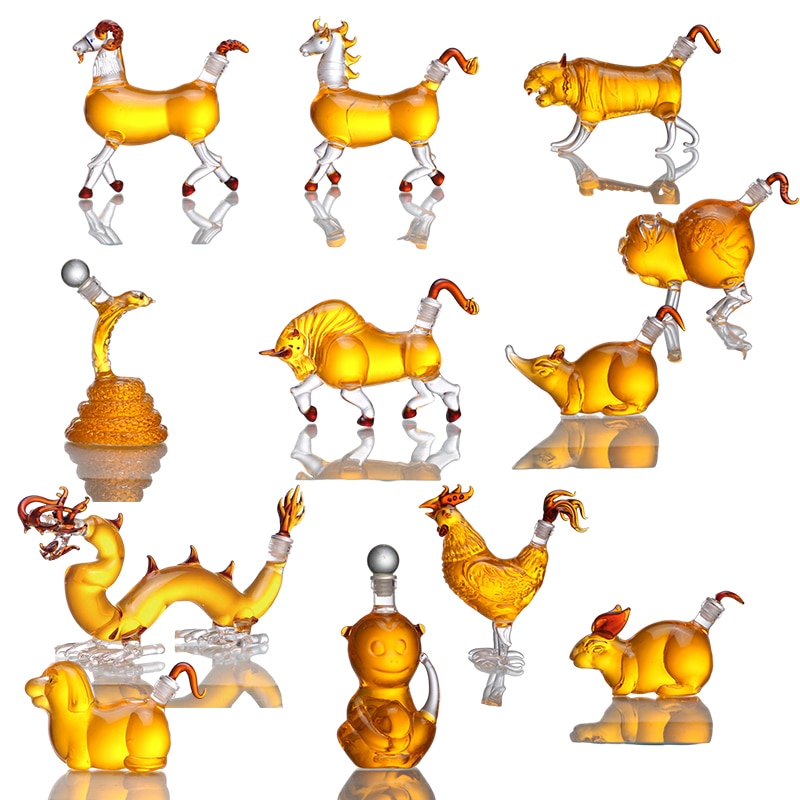 12 style animal shaped novelty wine bottle lead-fr... – Vicedeal