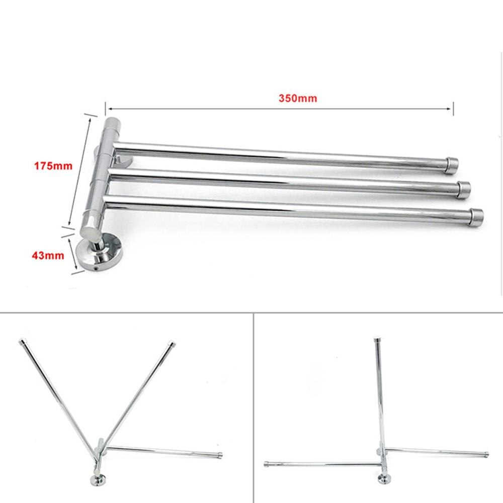 Stainless Steel Towel Bar Rotatable Towel Rack Wal... – Grandado