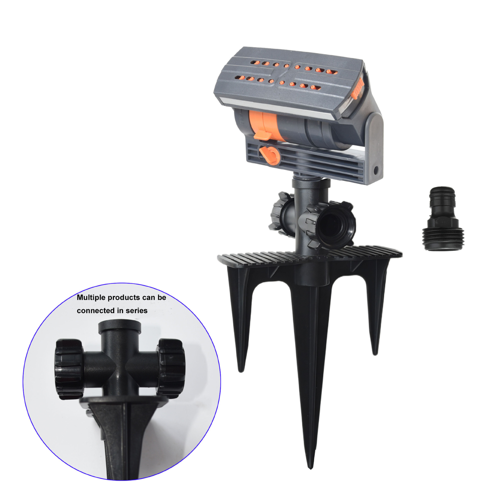 16 Hole Lawn Sprinkler, Automatic Swing Garden Spr... – Vicedeal