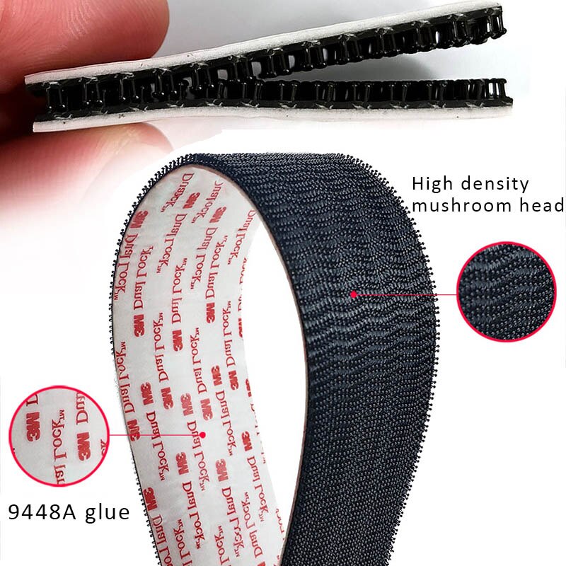 3M Velcros SJ3550 Dual Lock 250 Black VHB Mushroom... – Grandado