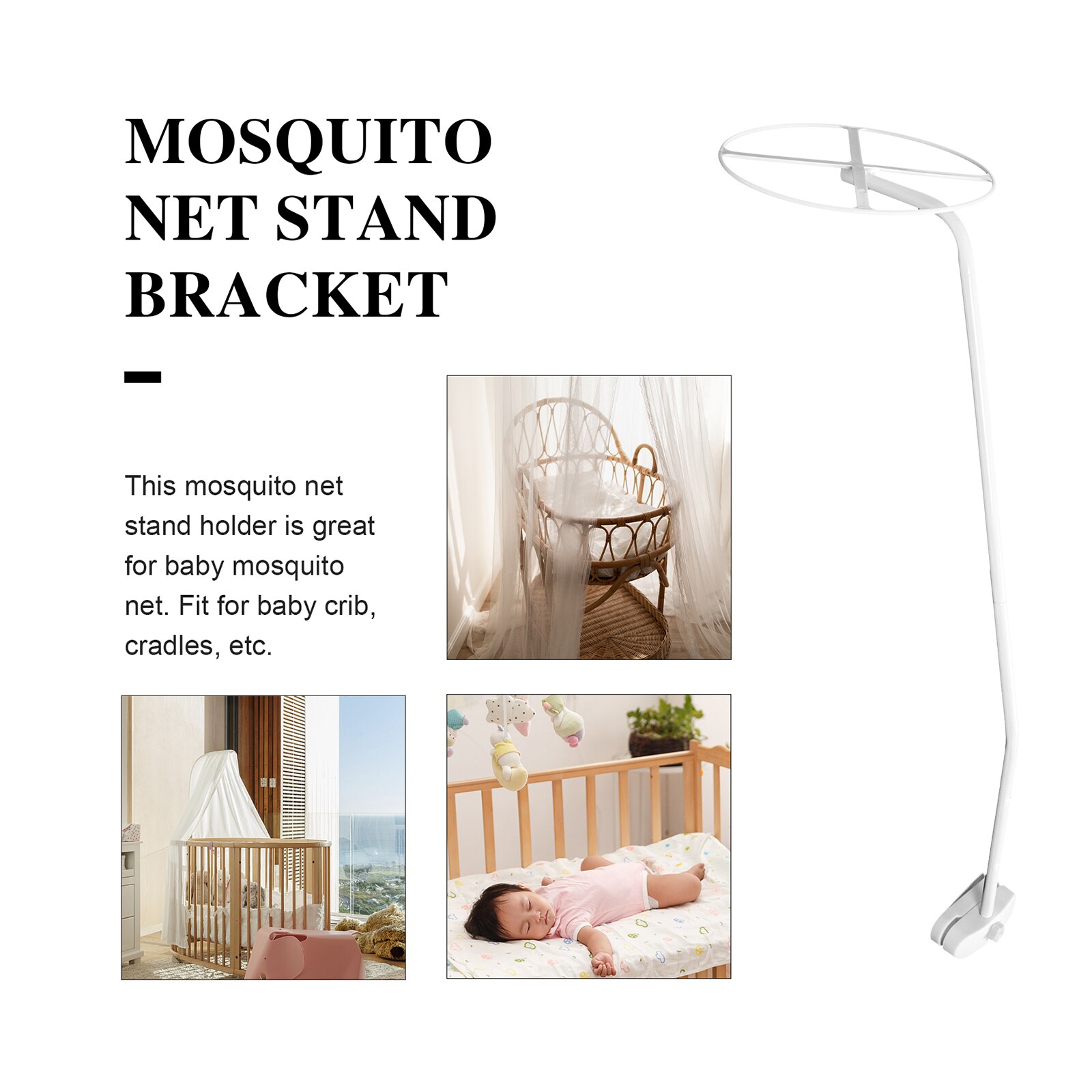 1 Set Mosquito Net Rack Steel Pipe Supporting Brac... – Grandado