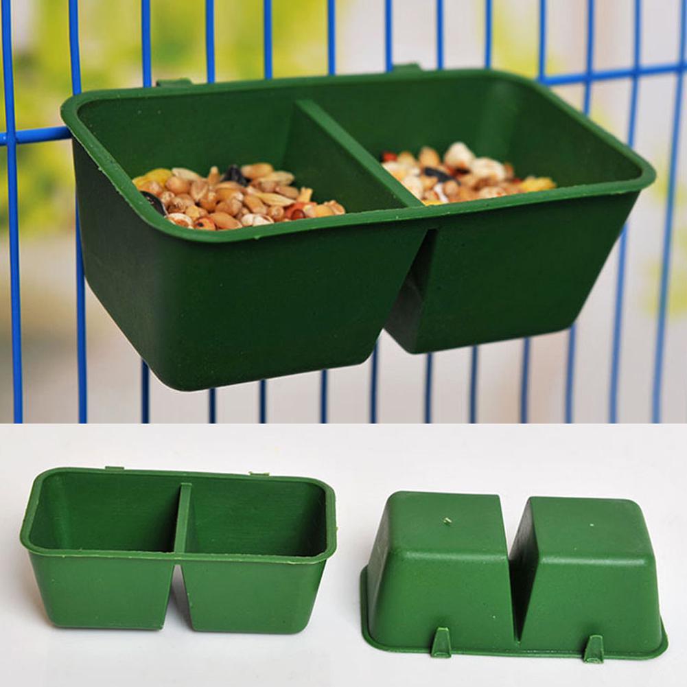 2-in-1 Double Trough Bird Seed Food Feeding Dish W... – Grandado
