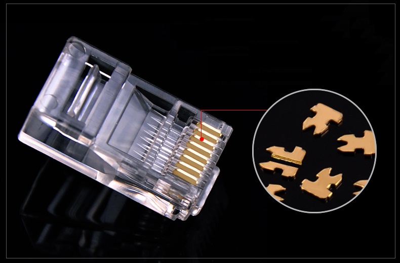 LNYUELEC Cat5 RJ45 Stecker Cat5E 8P8C Modulare Eth... – Grandado