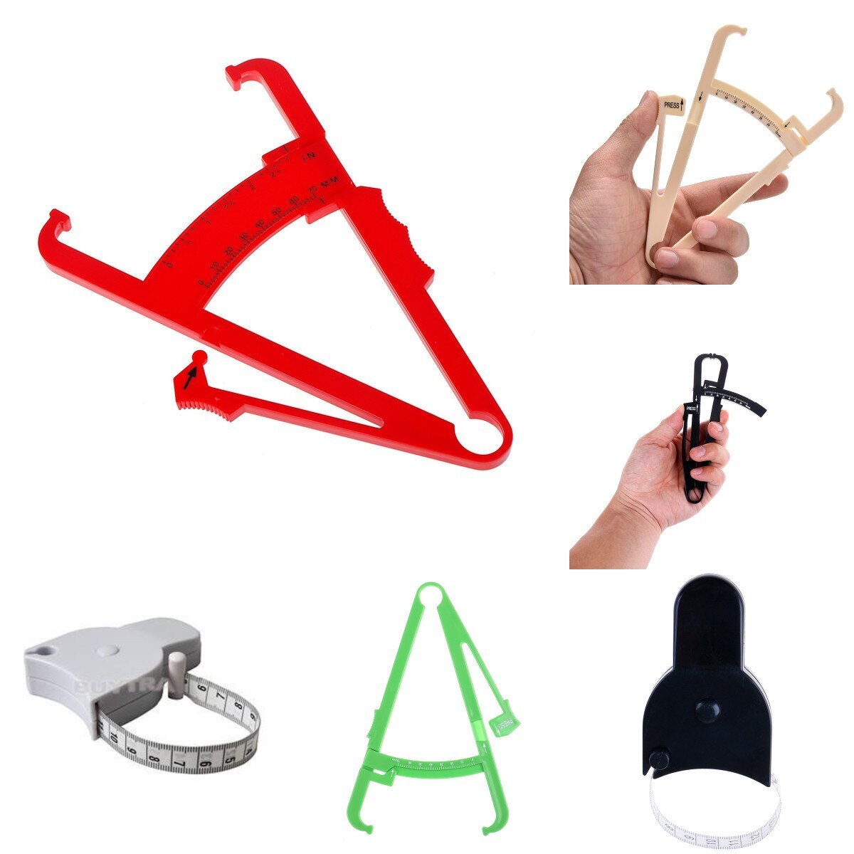 1 Pcs Body Fat Tester Analyzer Fat Measuring Clamp... – Grandado