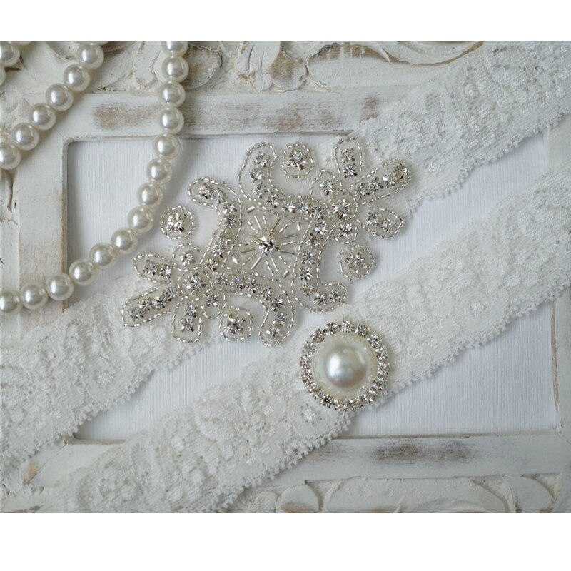 Wedding Garter Set Bridal Garter set Lace Garter s... – Grandado