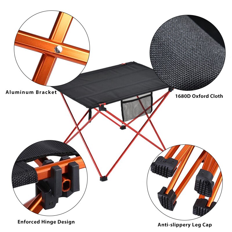 Outdoor Camping Table Portable Foldable Desk Furni... – Grandado