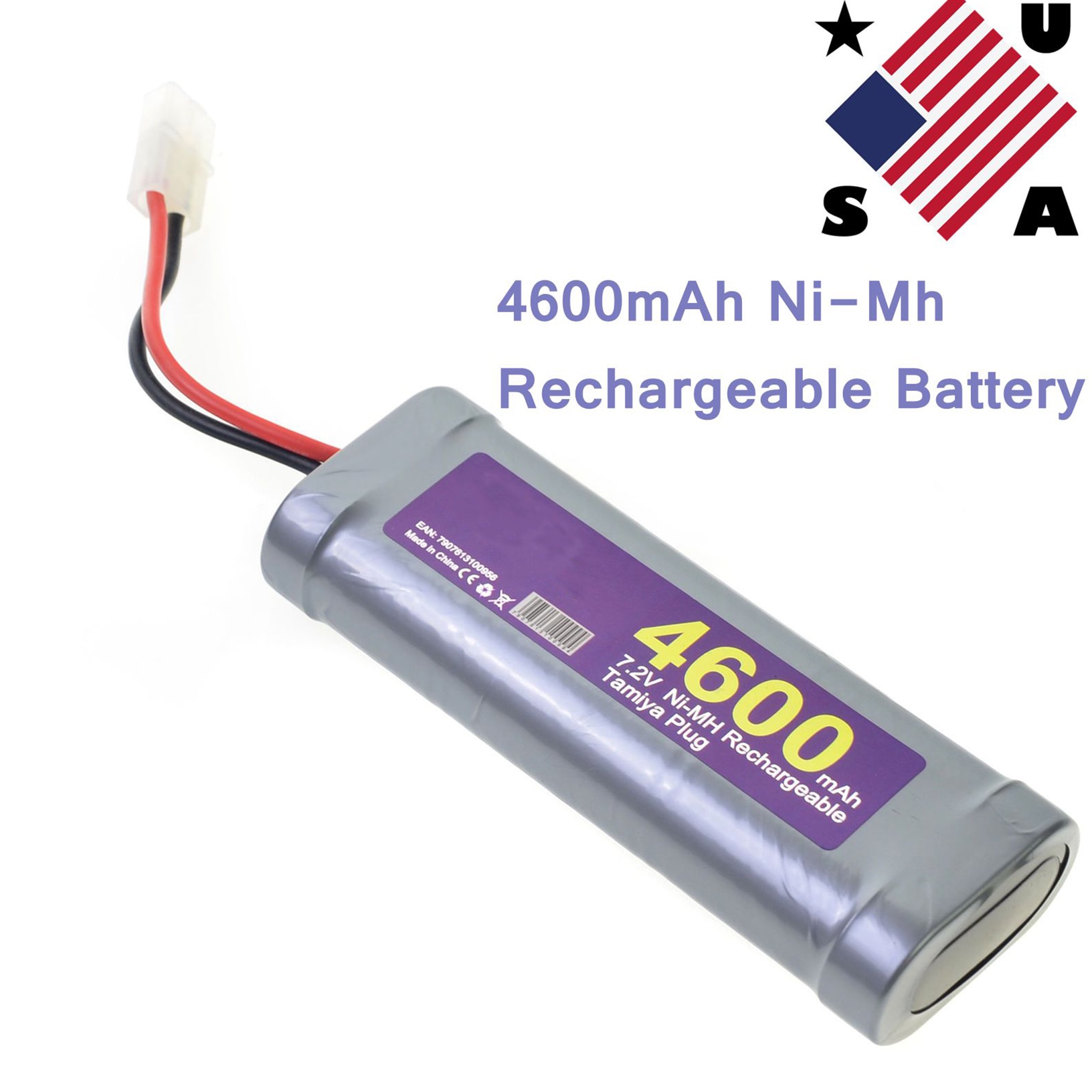1-5pcs 7.2V 4600mAh Gray rechargeable battery NiMH... – Grandado