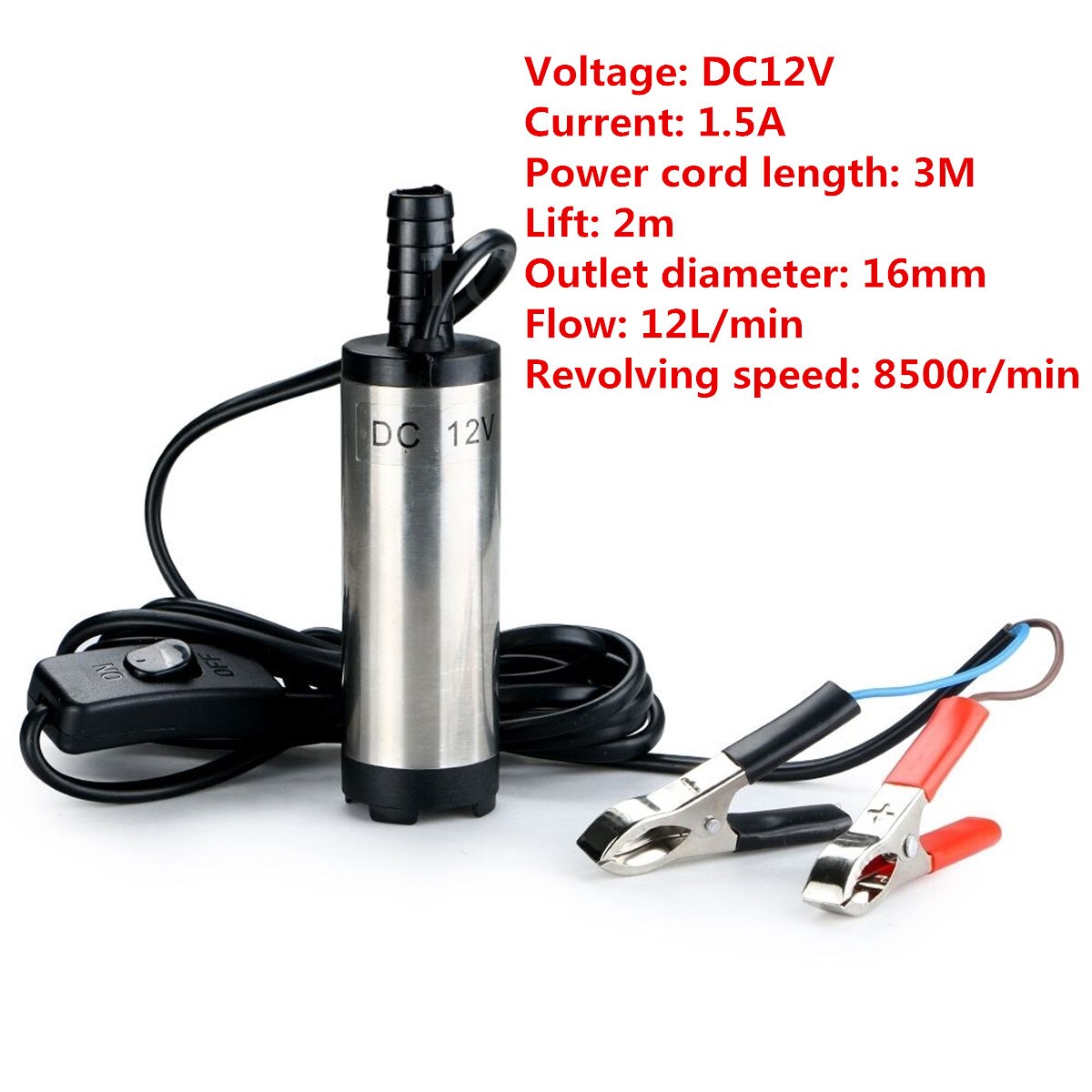 DC 12V Stainless steel Submersible Fuel Pump 38mm ... – Grandado