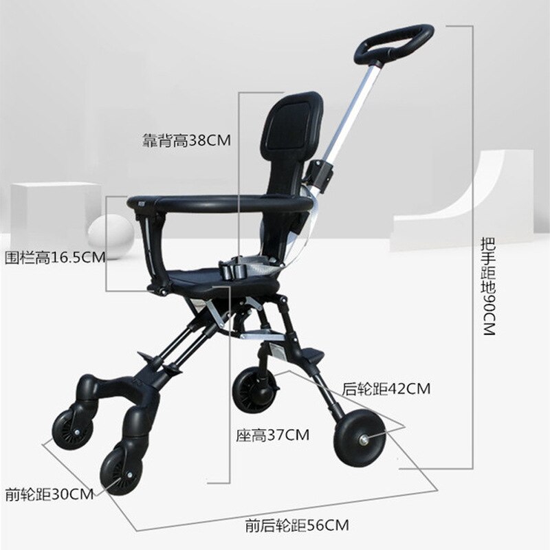 Baby Stroller Artifact Light and Simple Two-way Fo... – Grandado